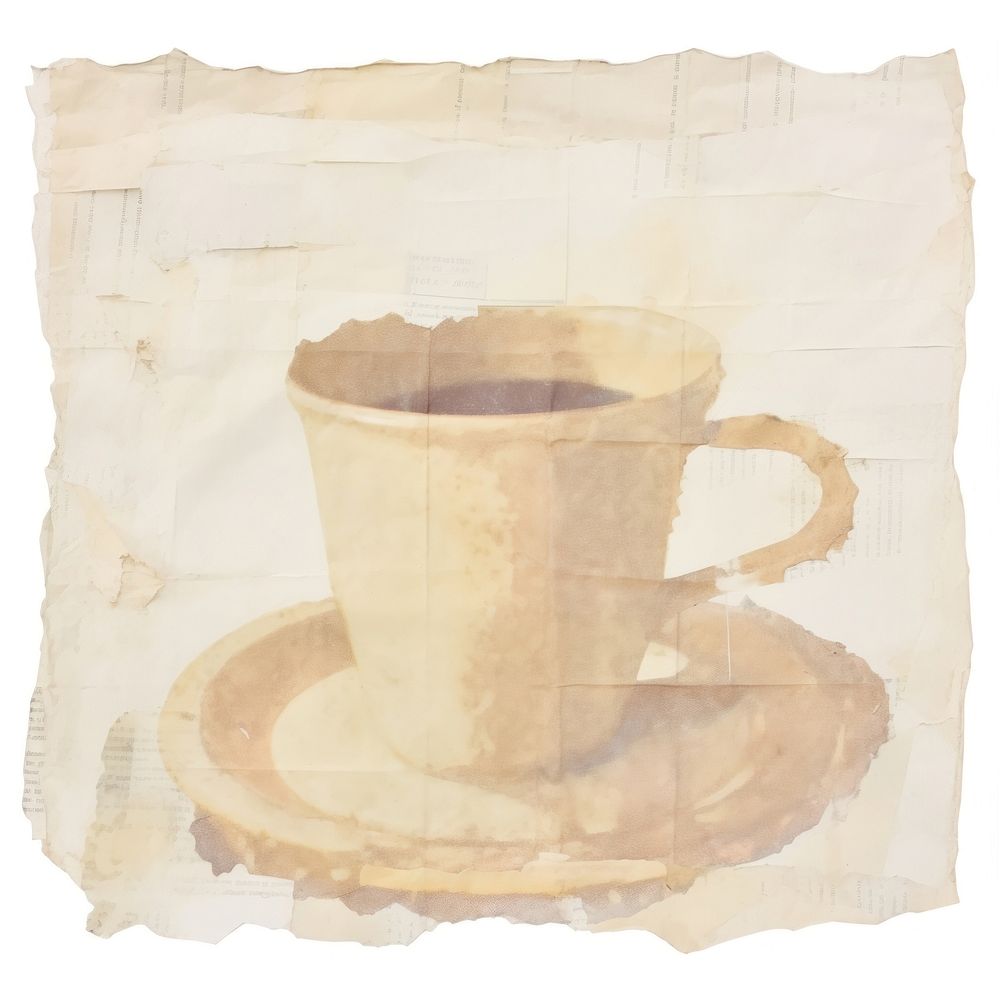 Coffee collage ripped paper painting | Premium Photo - rawpixel