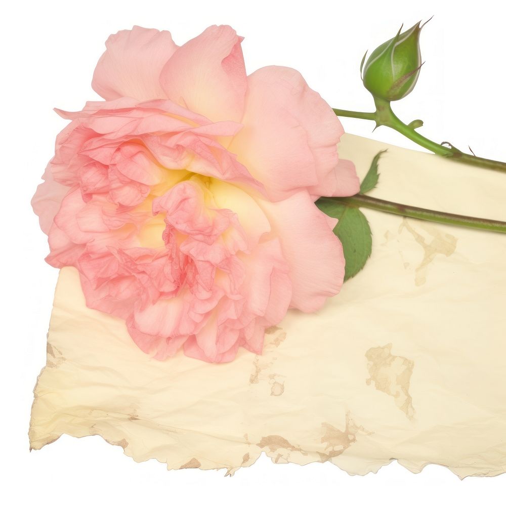 Neon rose ripped paper flower | Free Photo - rawpixel