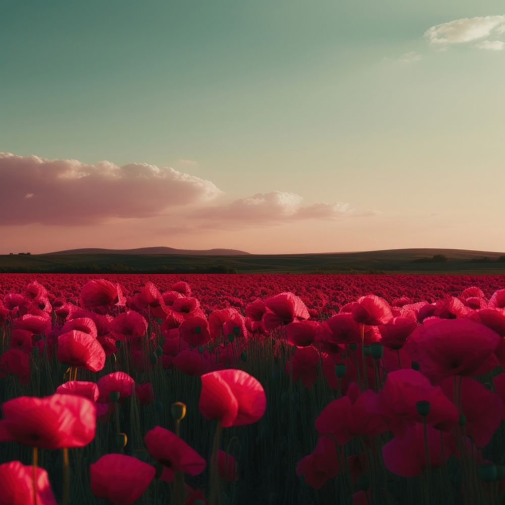 Photo poppy forest landscape outdoors | Premium Photo - rawpixel
