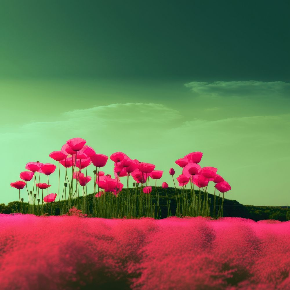Photo poppy forest landscape outdoors | Free Photo - rawpixel