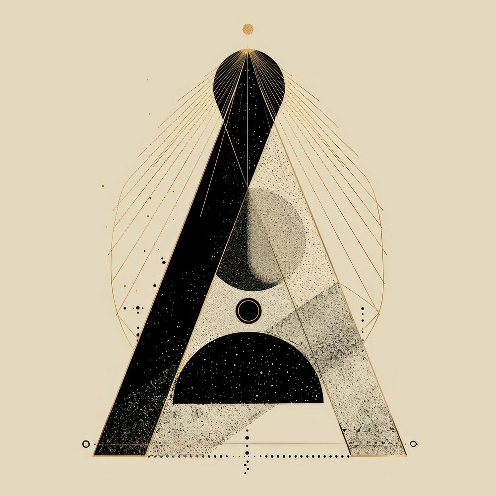 Letter A line font art. | Free Photo Illustration - rawpixel