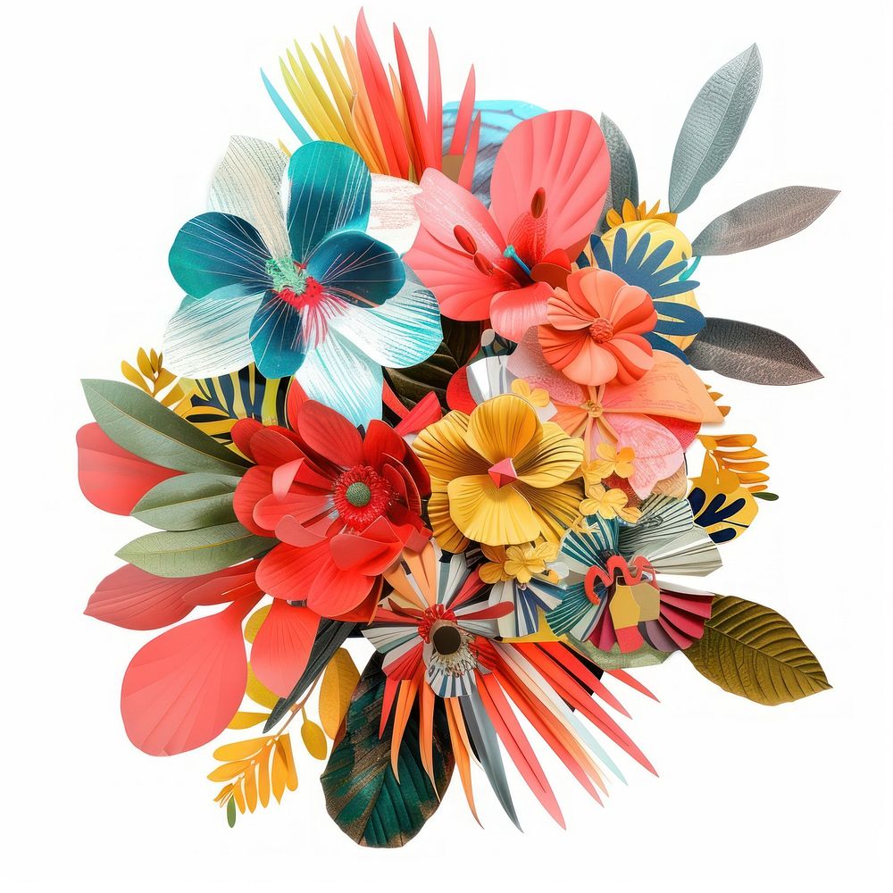 Flower Collage Toy pattern flower | Free Photo Illustration - rawpixel