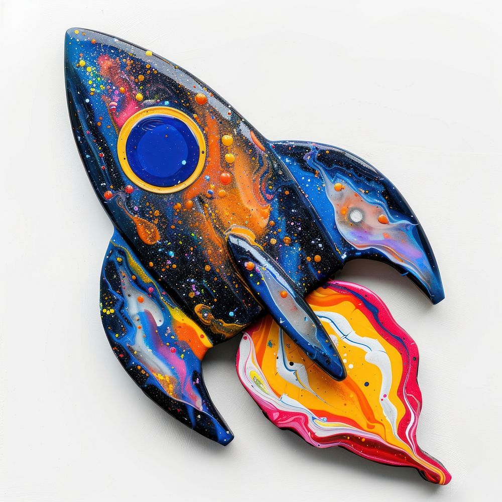 Acrylic pouring Rocket accessories accessory | Free Photo - rawpixel