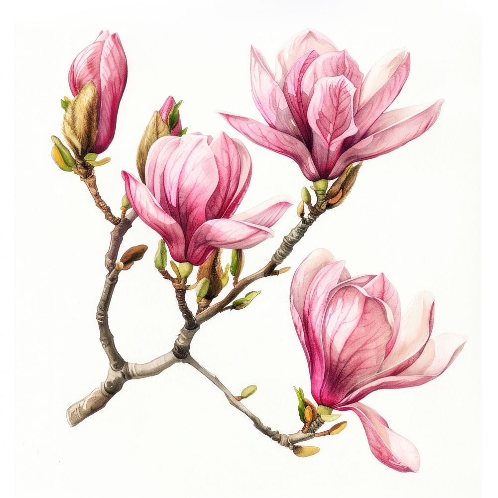 Art blossom flower plant. | Free Photo Illustration - rawpixel