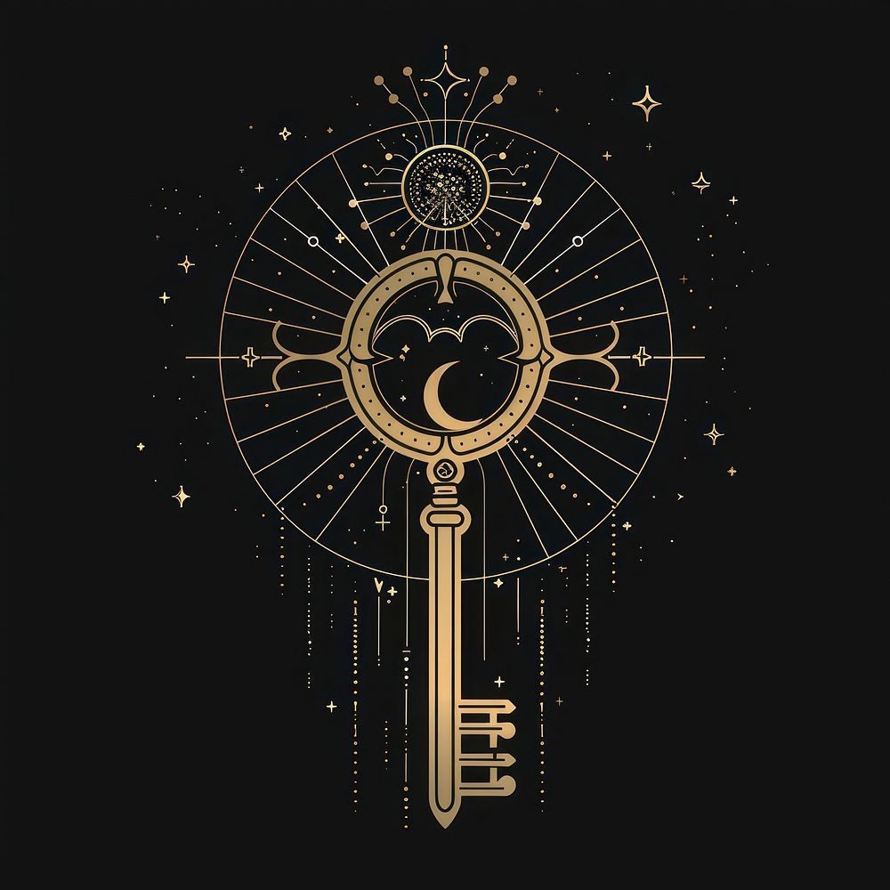 Surreal aesthetic key logo architecture | Free Photo Illustration ...