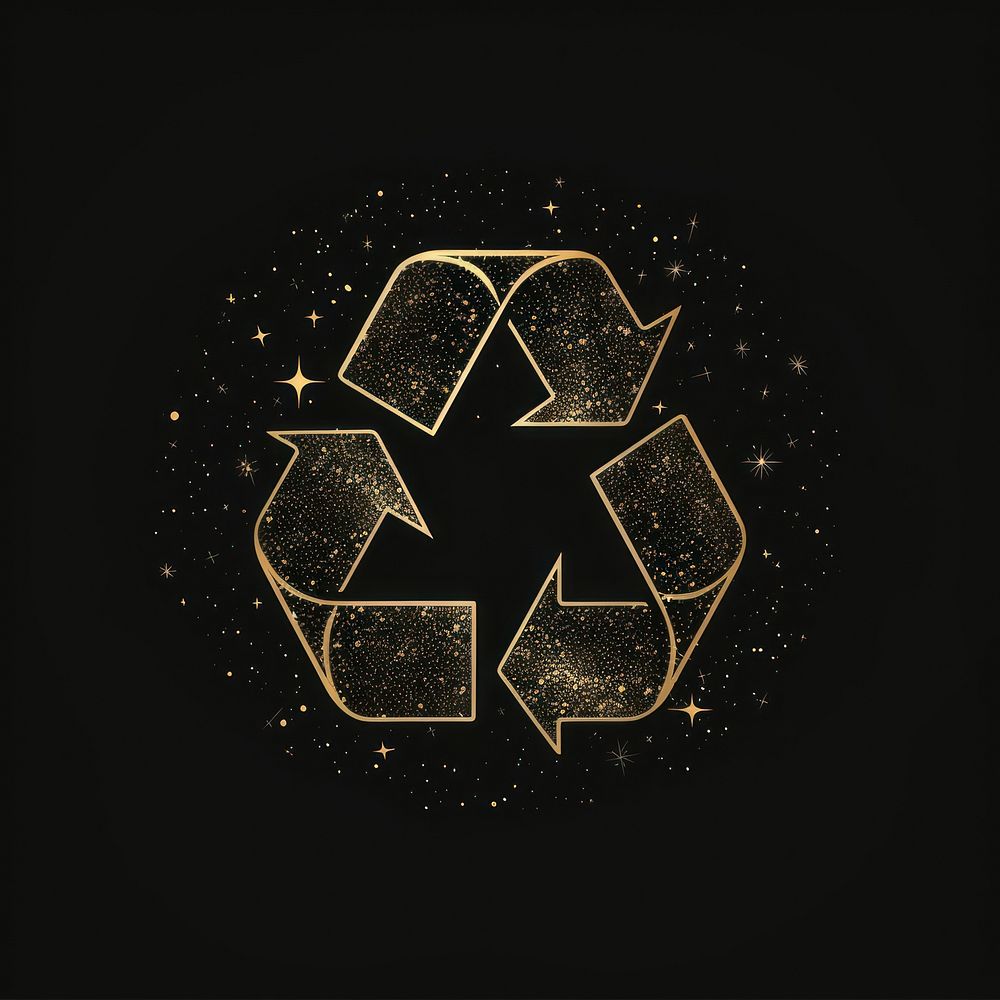 Surreal aesthetic Recycle symbol logo | Premium Photo Illustration ...