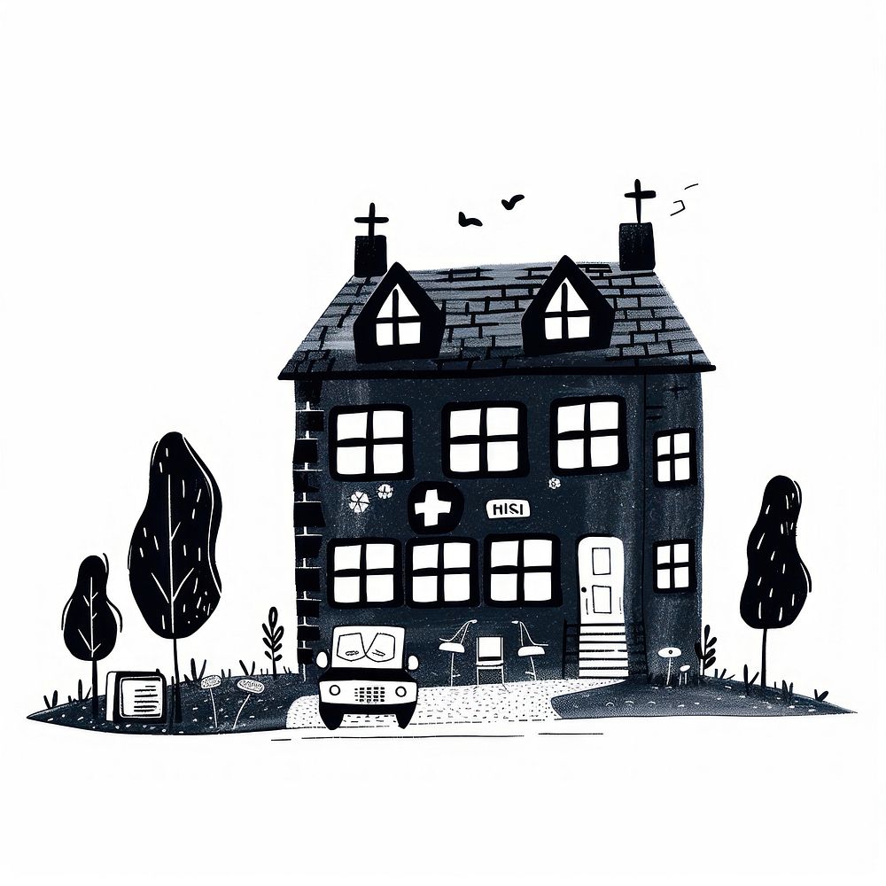 Art architecture illustrated building. | Free Photo Illustration - rawpixel