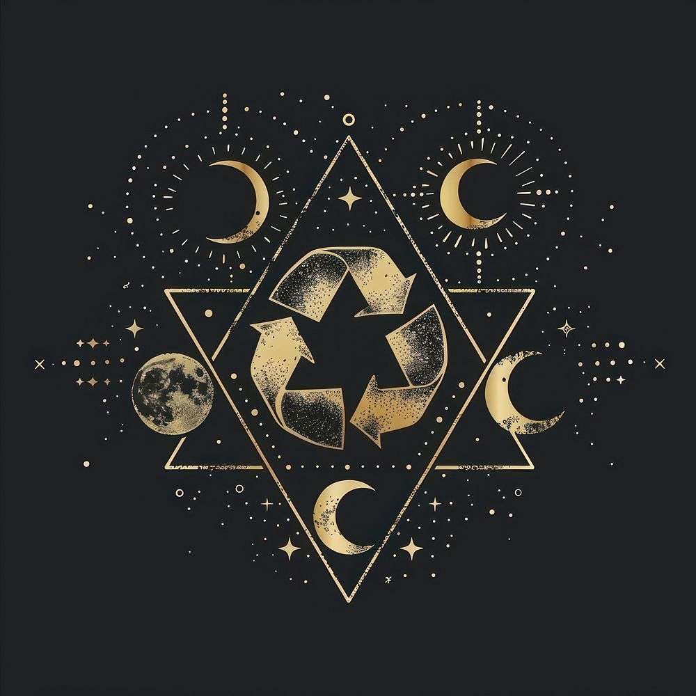 Surreal aesthetic recycle icon logo | Free Photo Illustration - rawpixel