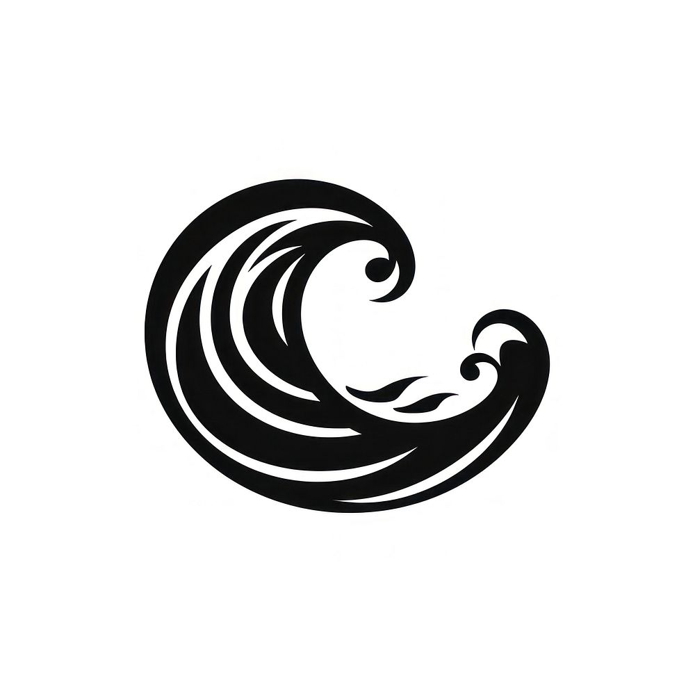 Wave logo icon stencil. | Free Photo Illustration - rawpixel