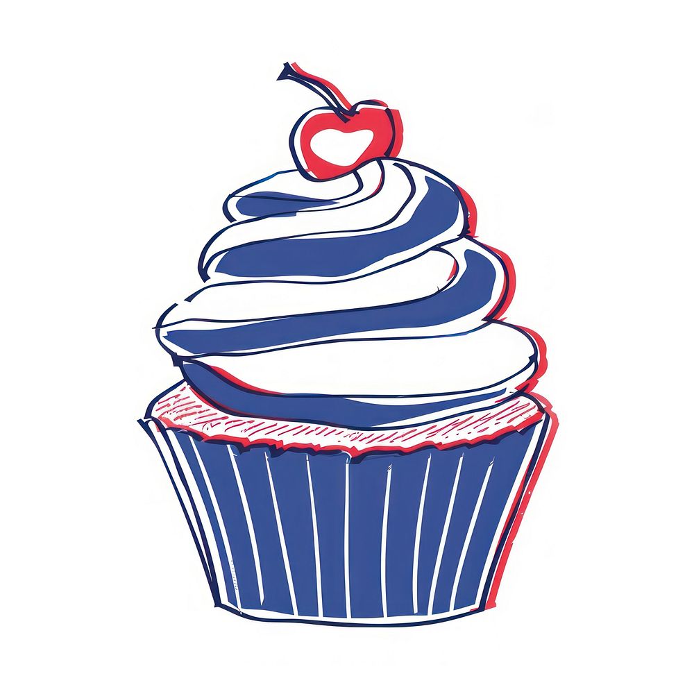 Minimalist symmetrical cupcake dessert ketchup | Free Photo ...