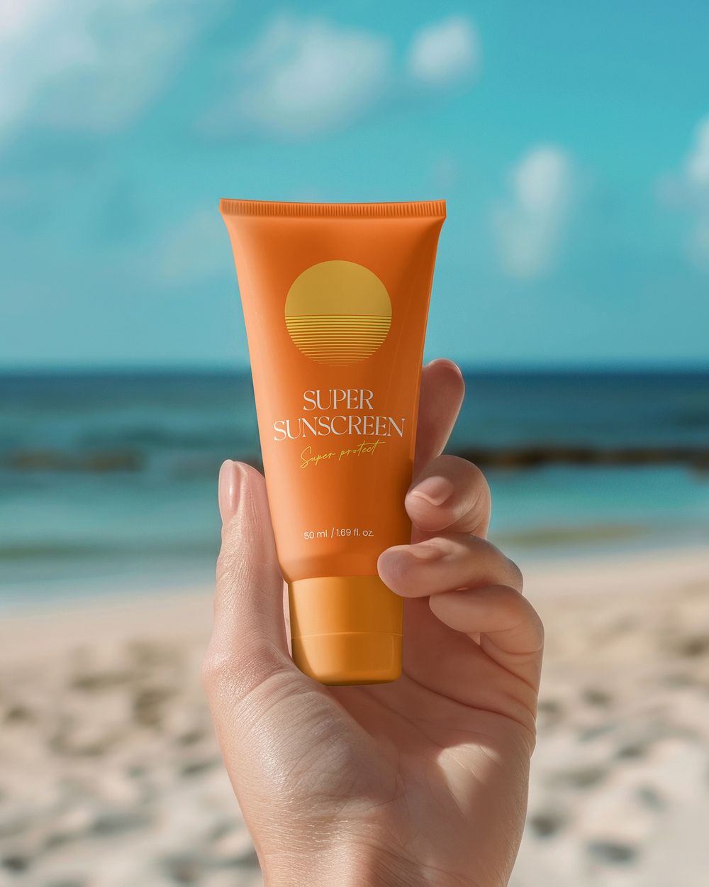 Sunscreen tube mockup psd | Premium PSD Mockup - rawpixel
