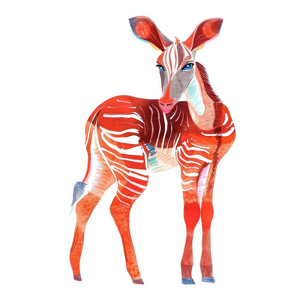Cute Okapi illustration animal wildlife | Free Photo Illustration ...