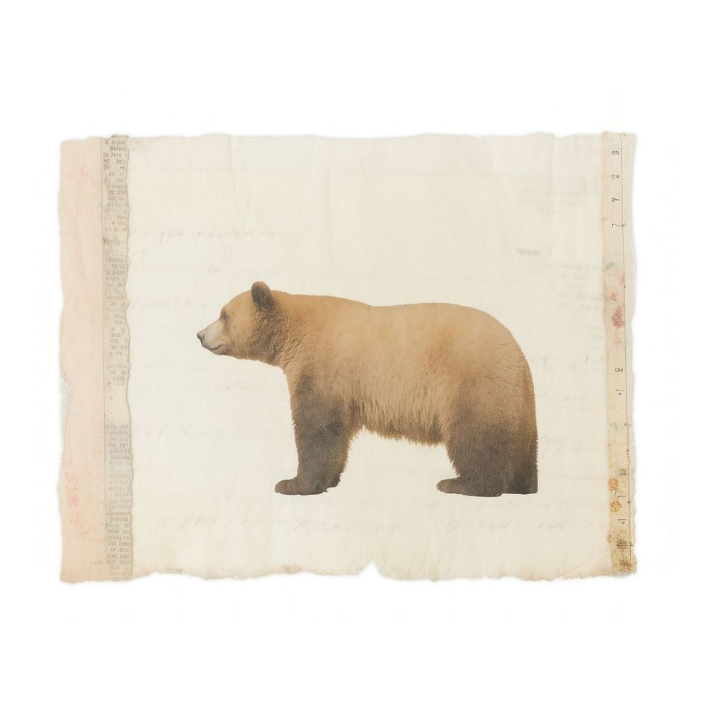 Bear ephemera wildlife animal mammal. | Free Photo Illustration - rawpixel