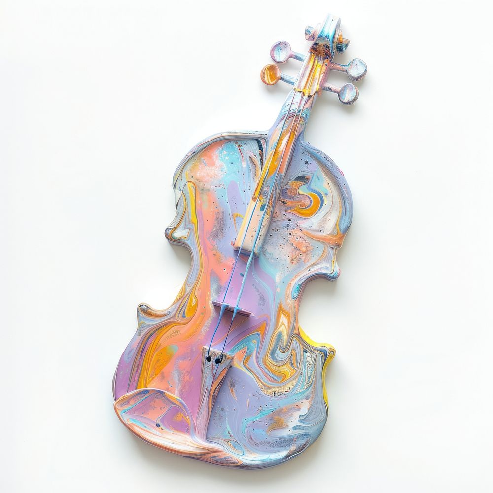 Acrylic pouring violin fiddle viola | Free Photo - rawpixel