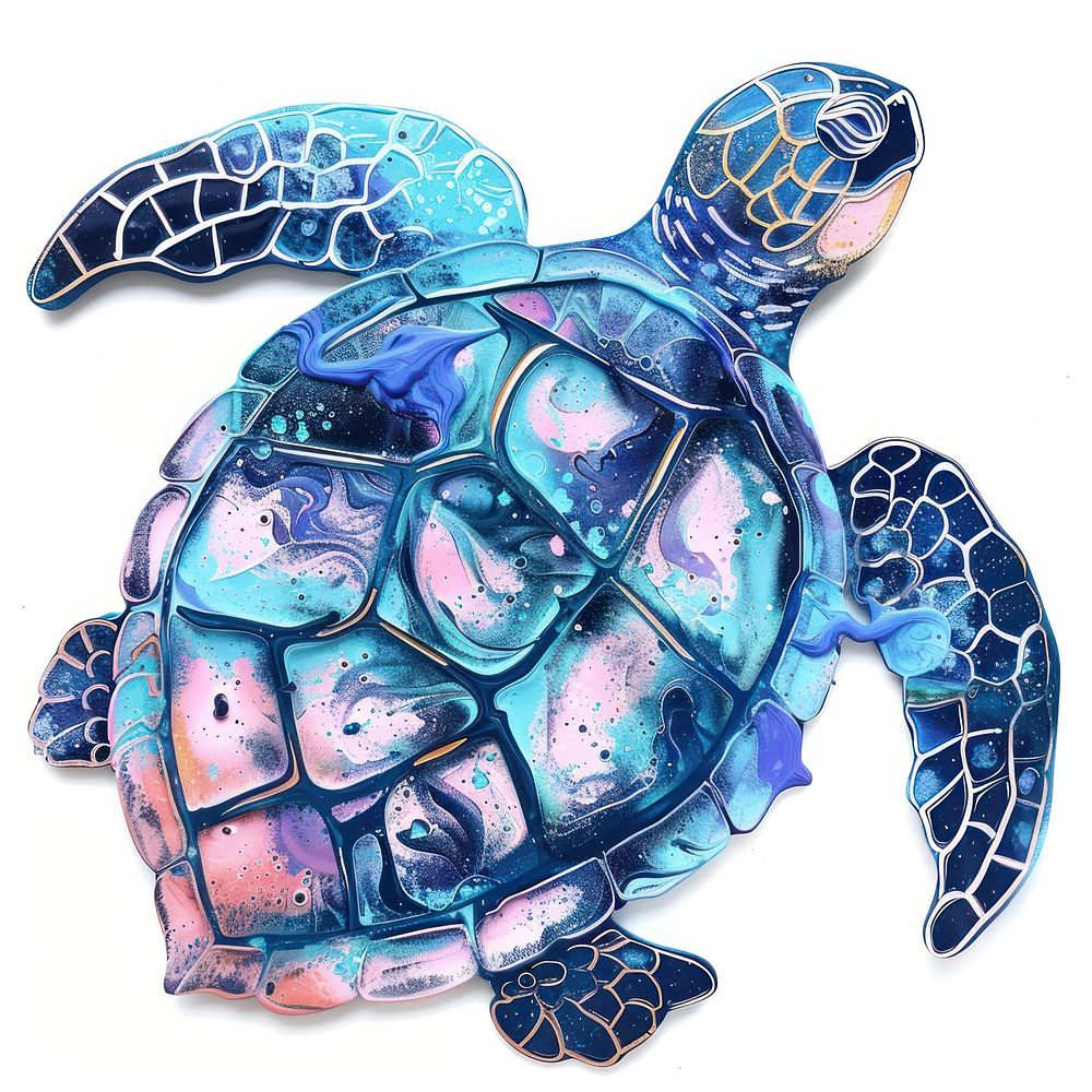 Acrylic pouring sea turtle ammunition | Free Photo - rawpixel