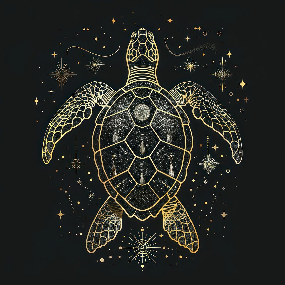 Surreal aesthetic turtle logo tortoise | Free Photo Illustration - rawpixel