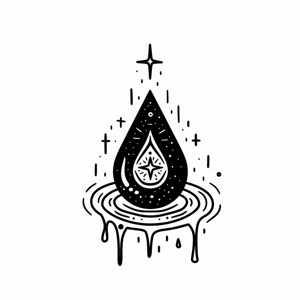 Surreal aesthetic water drop logo | Free Photo Illustration - rawpixel