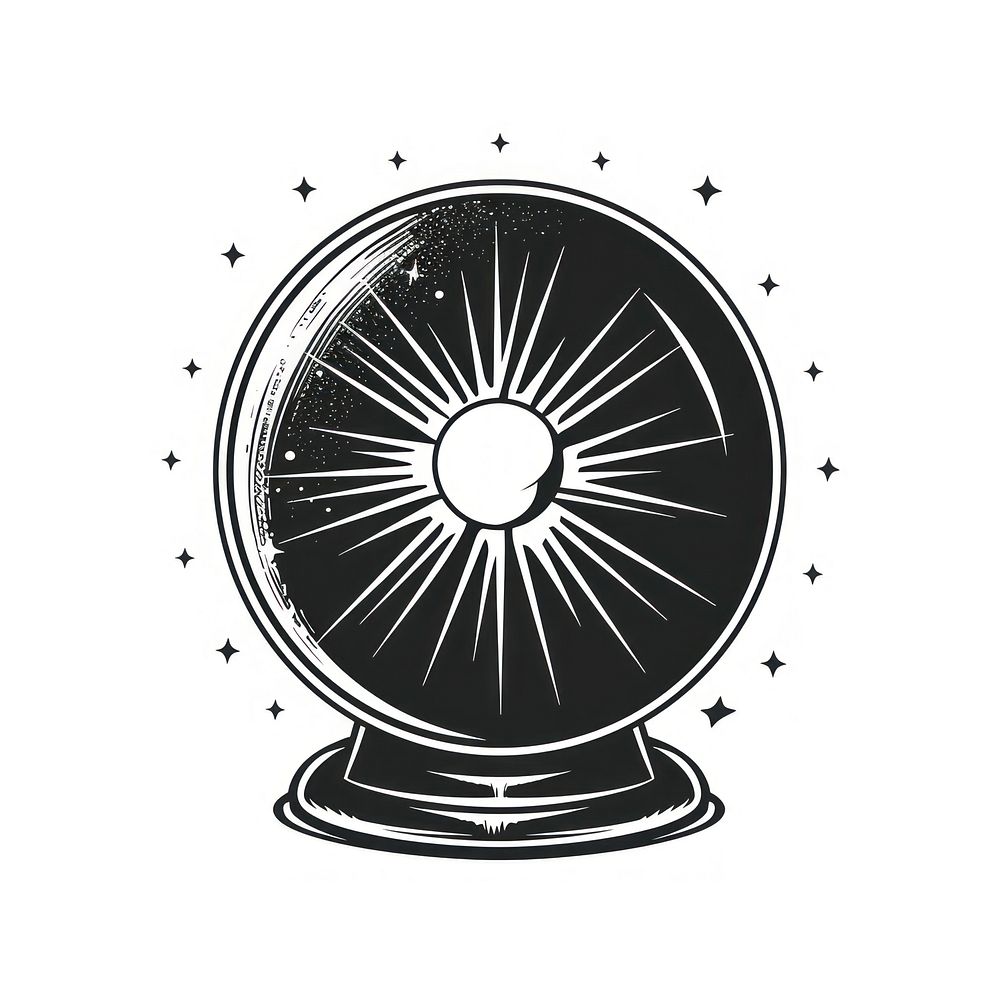 Surreal aesthetic crystal ball logo | Free Photo Illustration - rawpixel