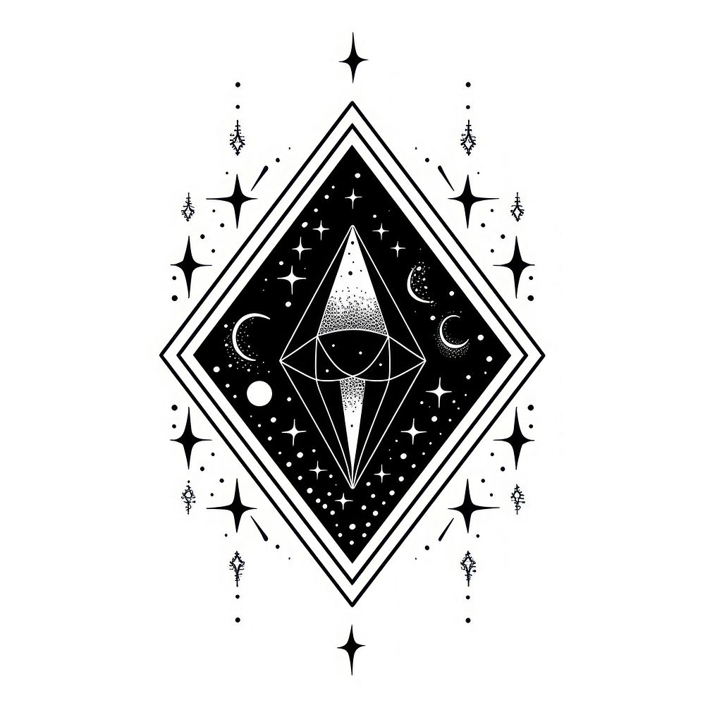 Surreal aesthetic diamond logo triangle | Free Photo Illustration ...