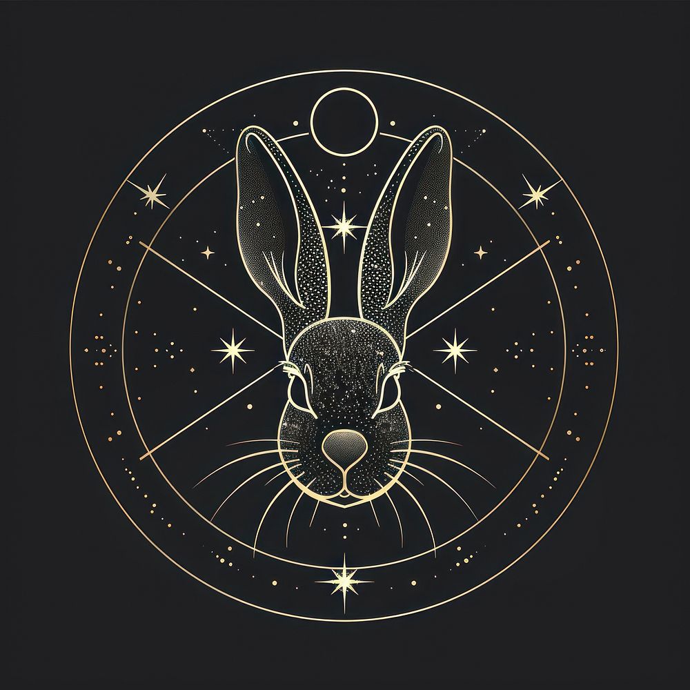 Surreal aesthetic Easter bunny logo | Free Photo Illustration - rawpixel
