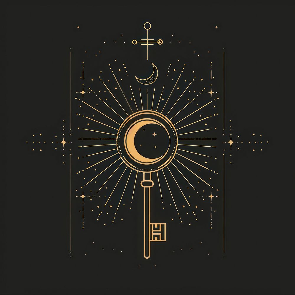 Surreal aesthetic key logo symbol | Free Photo Illustration - rawpixel