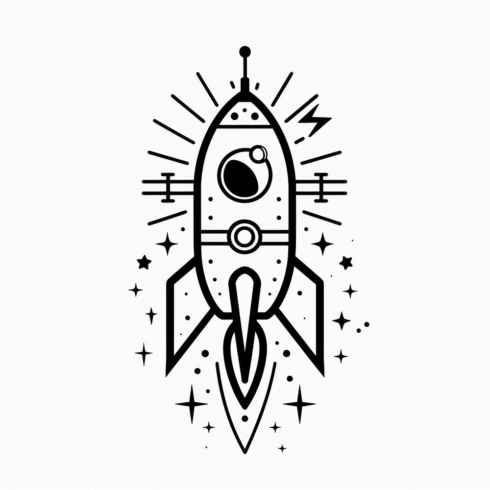 Surreal aesthetic rocket logo dynamite | Free Photo Illustration - rawpixel