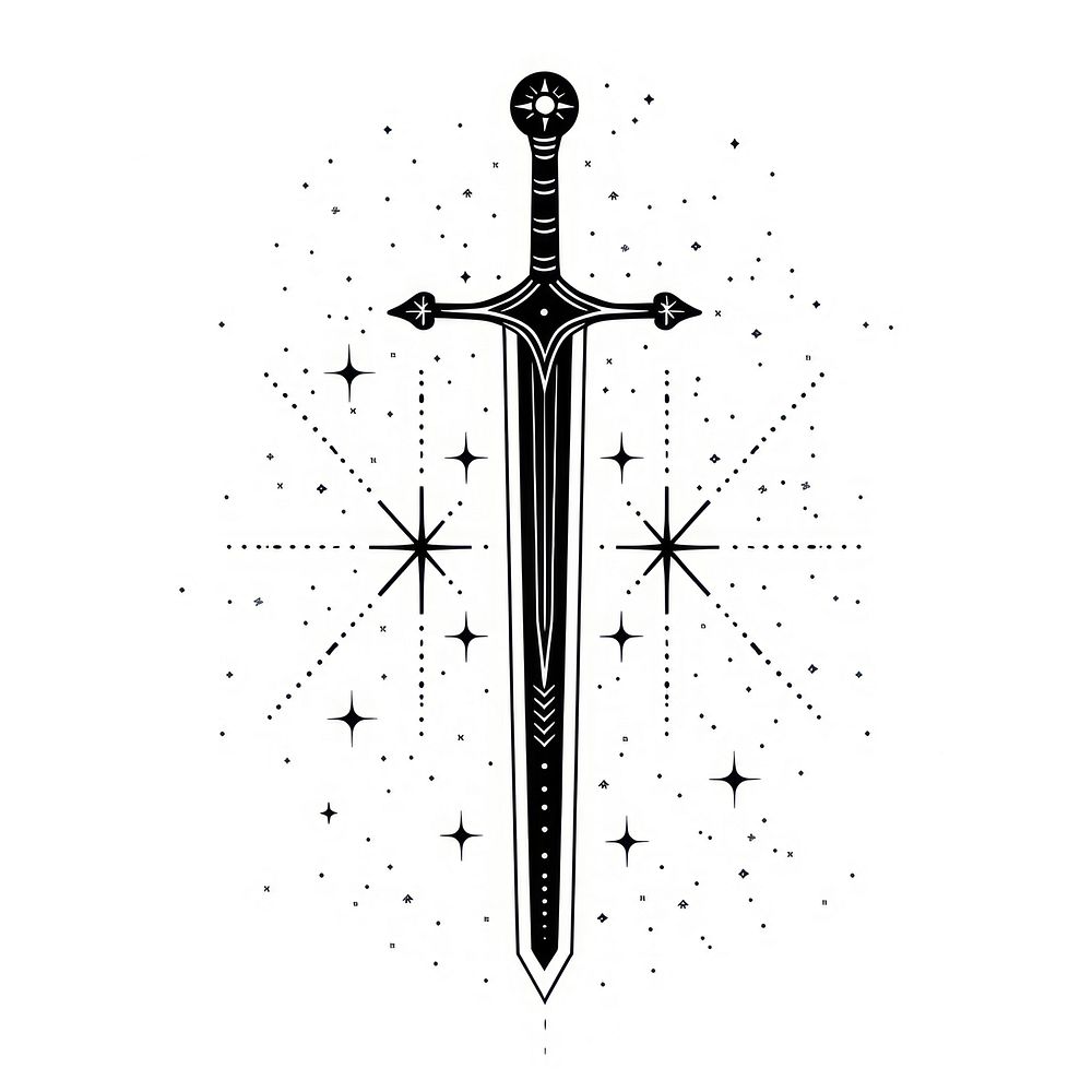 Surreal aesthetic sword logo weaponry | Free Photo Illustration - rawpixel