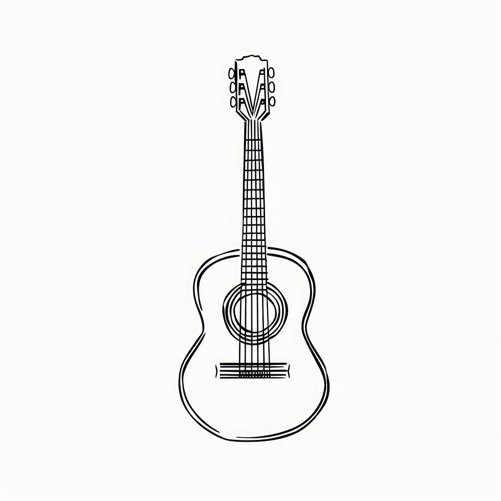 Minimalist symmetrical guitar musical instrument | Premium Photo ...