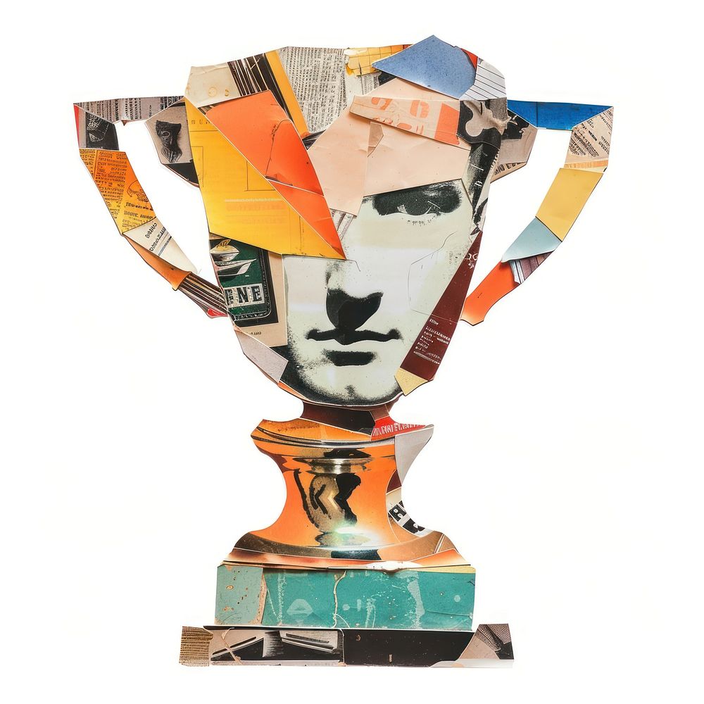 Trophy shape collage cutouts person | Free Photo Illustration - rawpixel