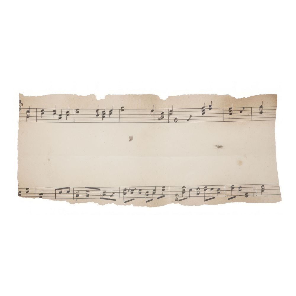 Music notes paper old white | Free Photo Illustration - rawpixel