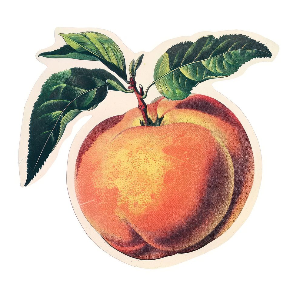 Peach shape collage cutouts produce | Free Photo Illustration - rawpixel