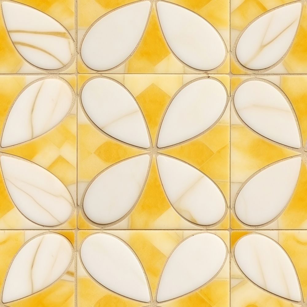 Daisy shape tile pattern plate. | Premium Photo - rawpixel