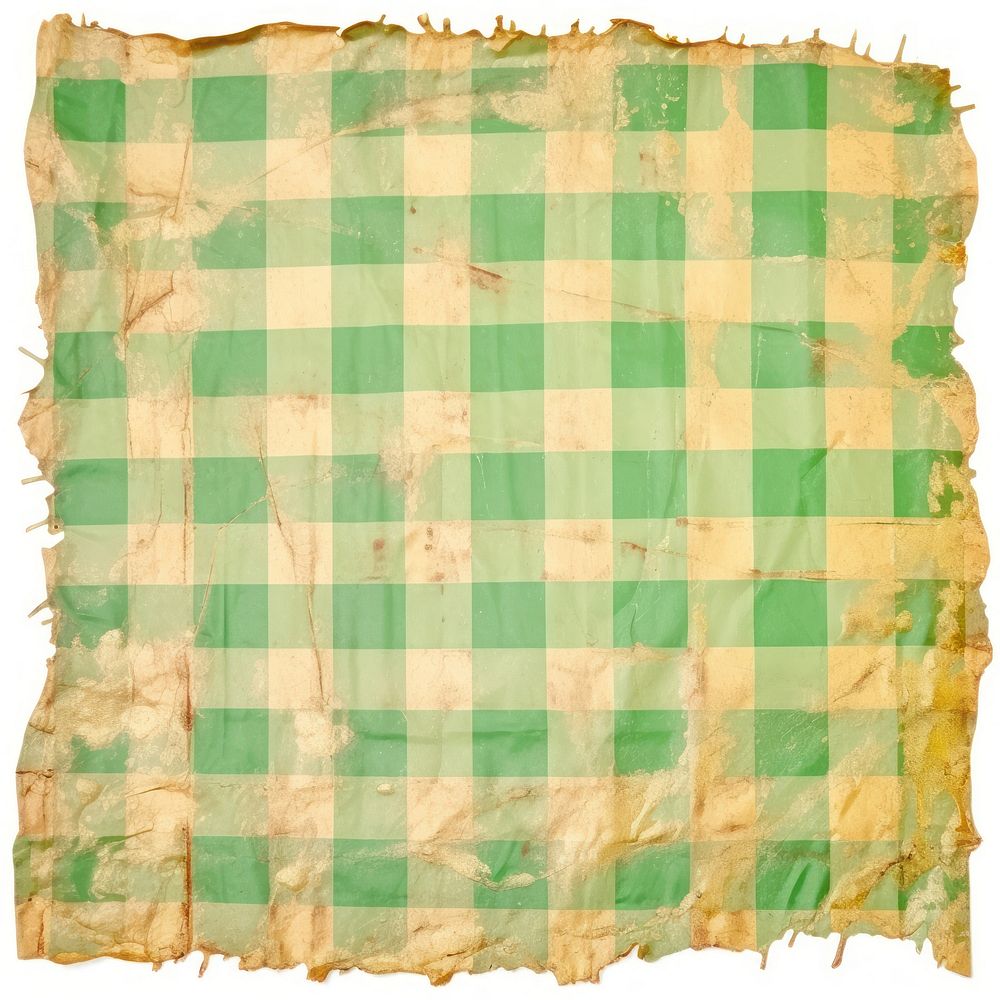 Green checkered ripped paper tablecloth | Free Photo - rawpixel