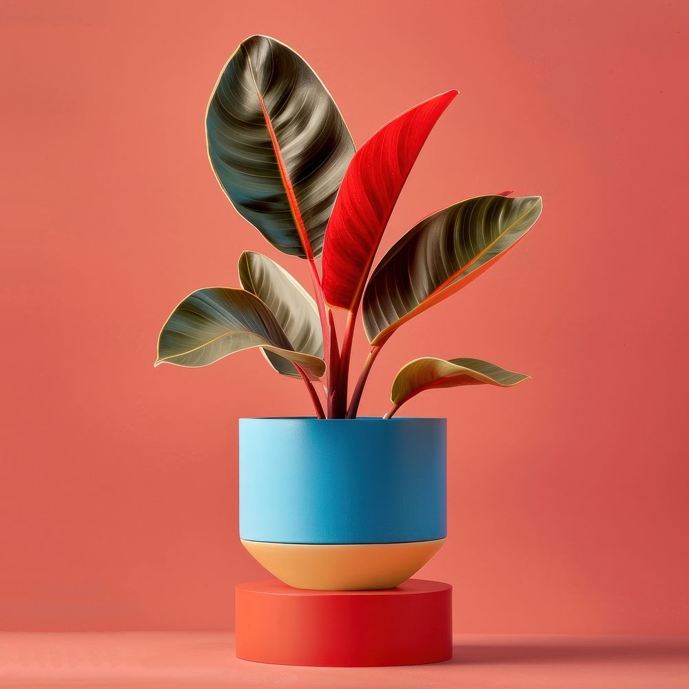 Abstract plant pot cookware planter | Free Photo - rawpixel