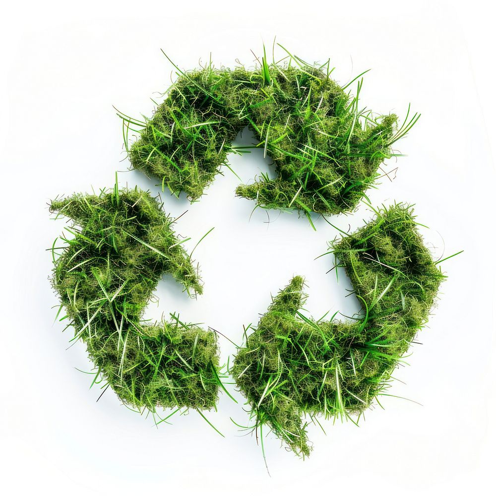 Recycle shape grass symbol green | Free Photo - rawpixel