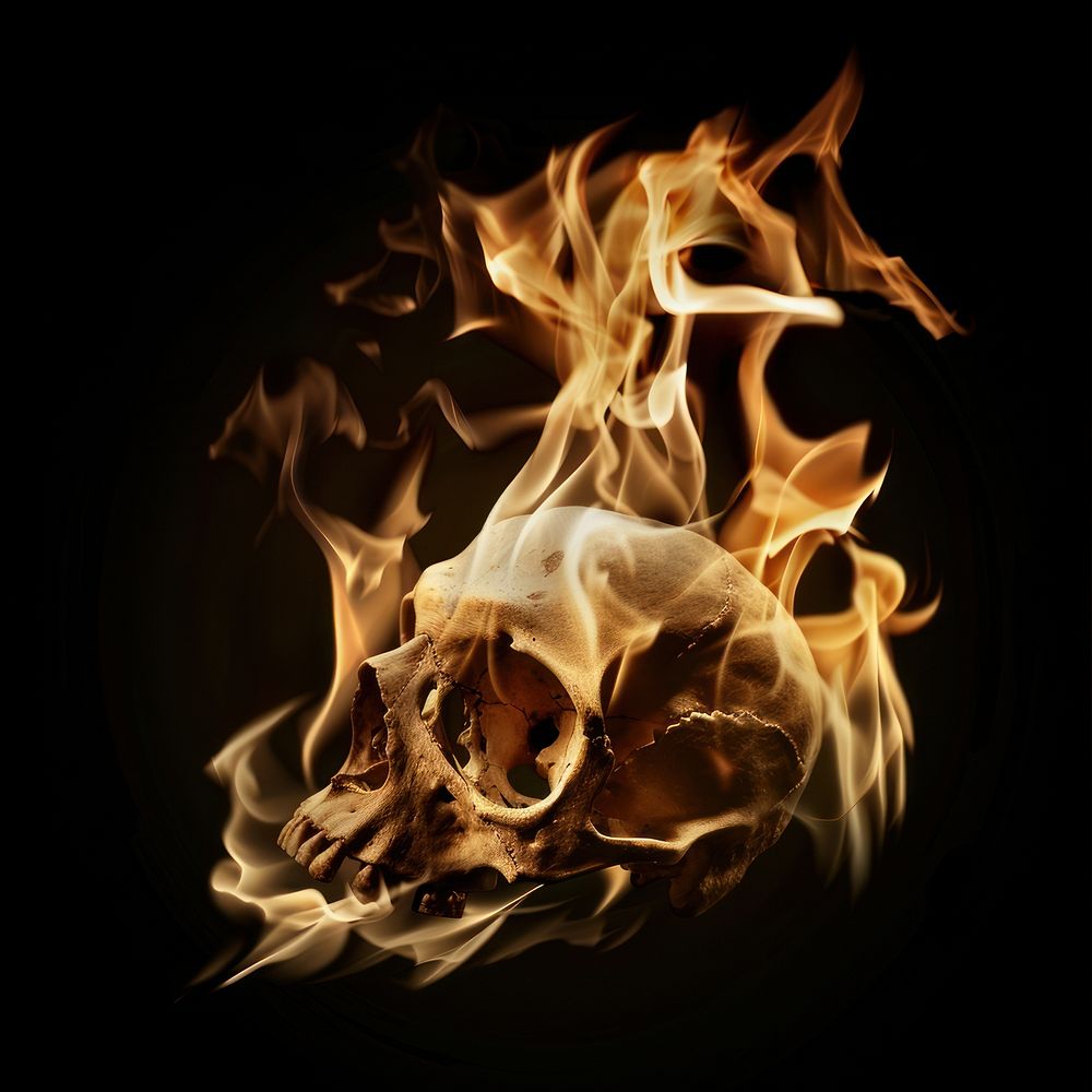 Photo bones flame fire bonfire | Free Photo - rawpixel