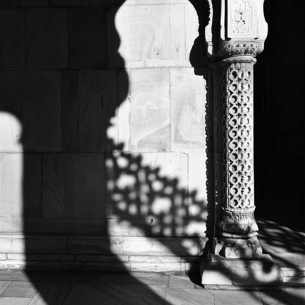 Shadow architecture arched pillar. | Free Photo - rawpixel