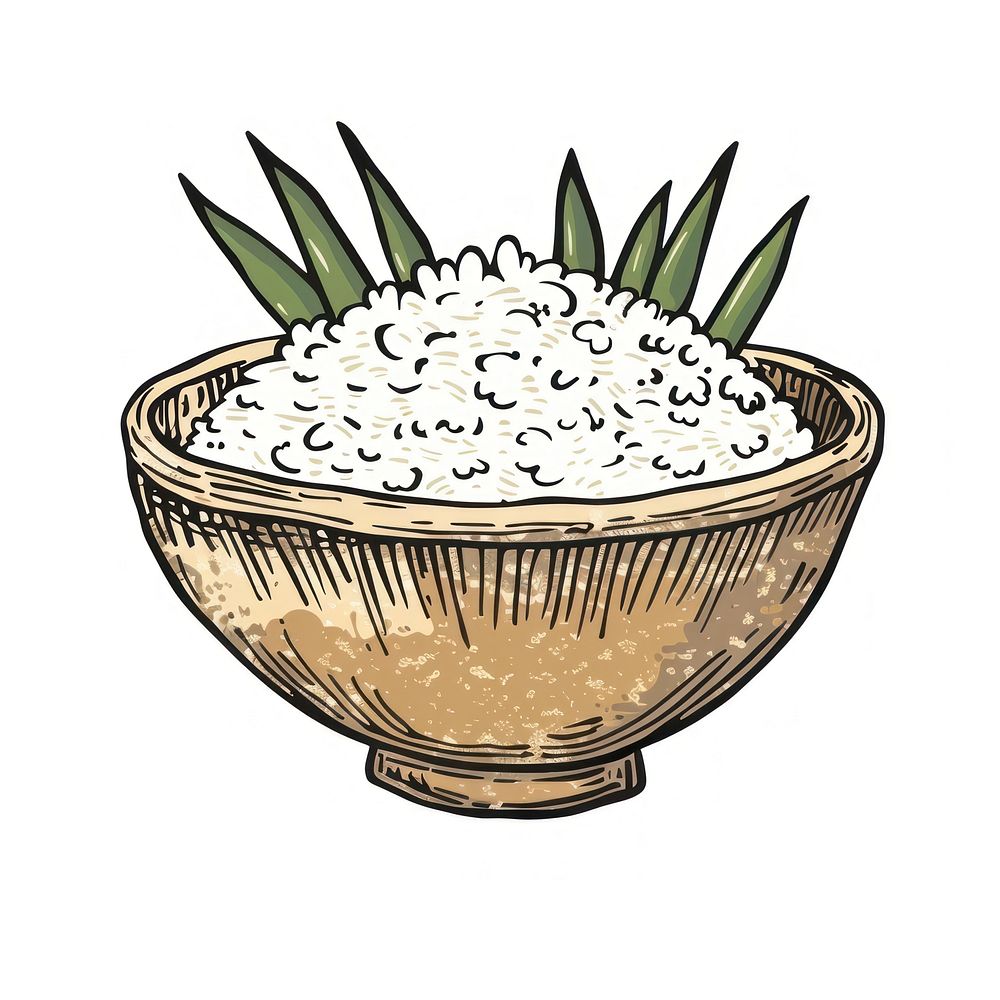 Organic rice doodle produce pottery | Premium Photo Illustration - rawpixel