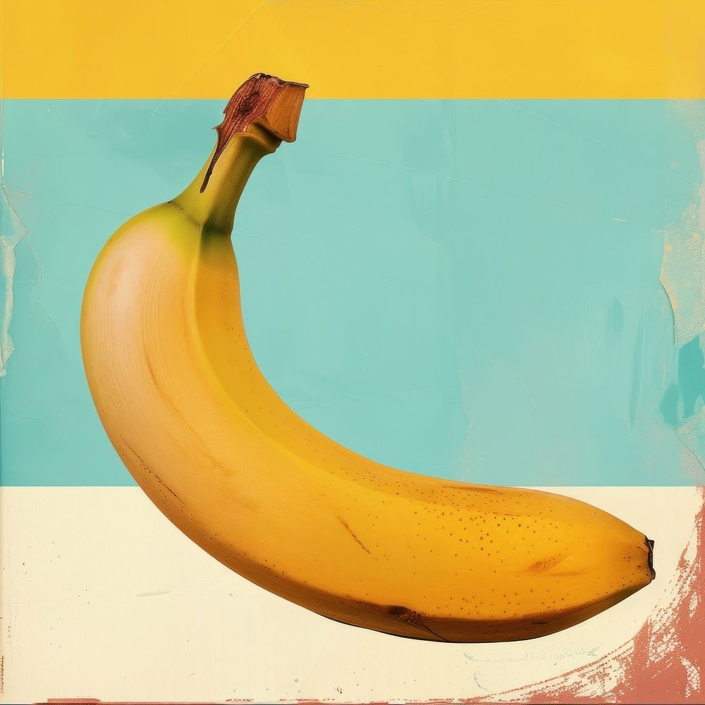 Retro collage banana fruit food | Premium Photo Illustration - rawpixel