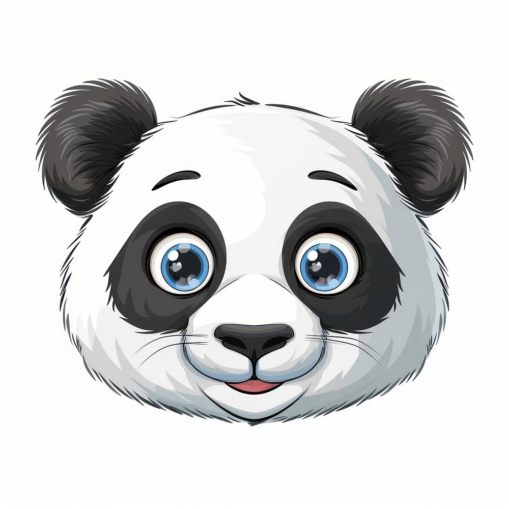 Cute panda face drawing animal | Premium Photo Illustration - rawpixel