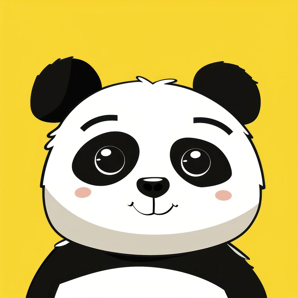 Cute panda face cute representation | Free Photo Illustration - rawpixel