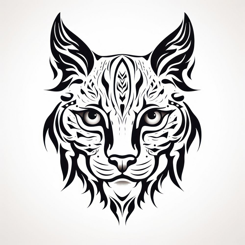 Lynx logo kangaroo stencil. | Free Photo Illustration - rawpixel