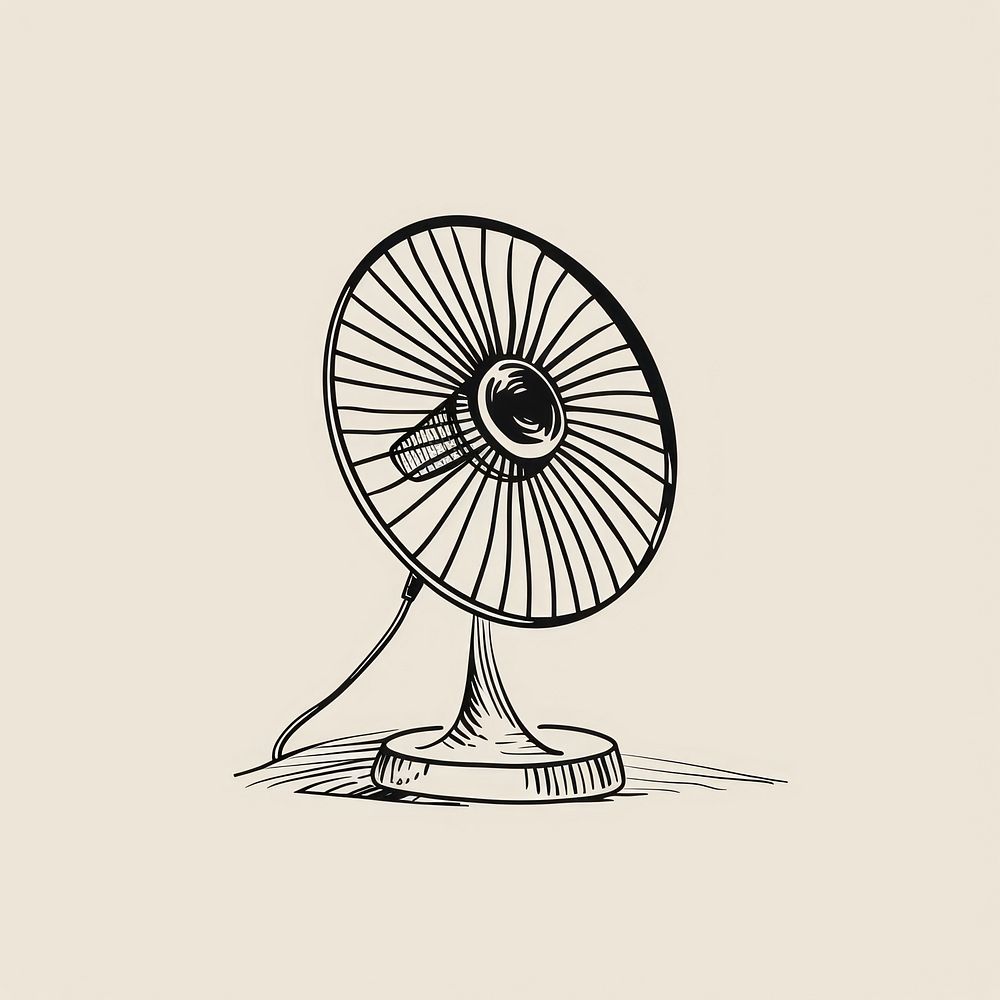 Electric fan sketch drawing wheel. | Premium Photo Illustration - rawpixel