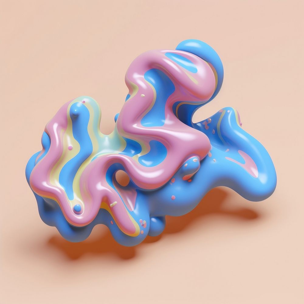 3d render abstract fluid shape | Premium Photo Illustration - rawpixel