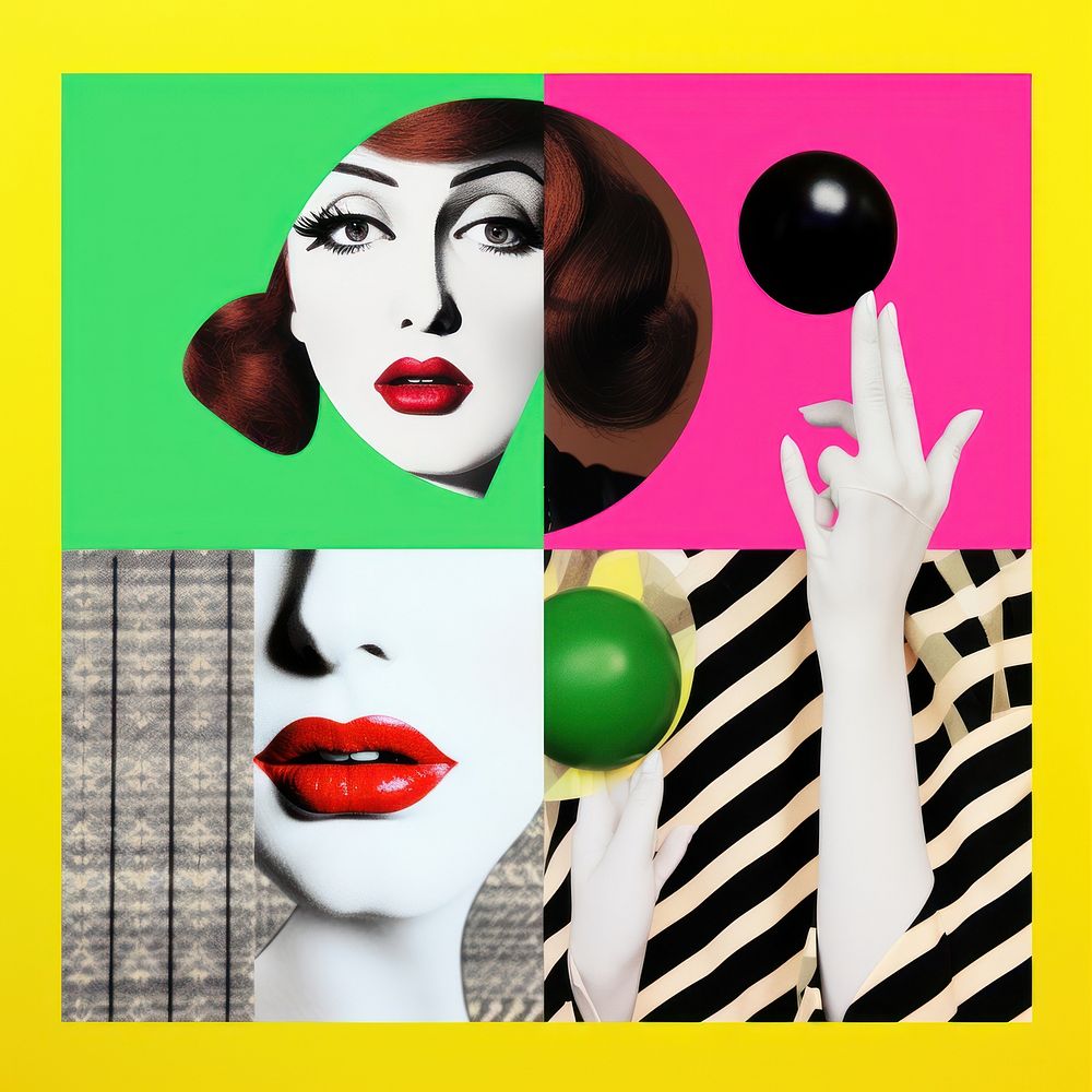 Retro comic illustration drag queen | Free Photo Illustration - rawpixel