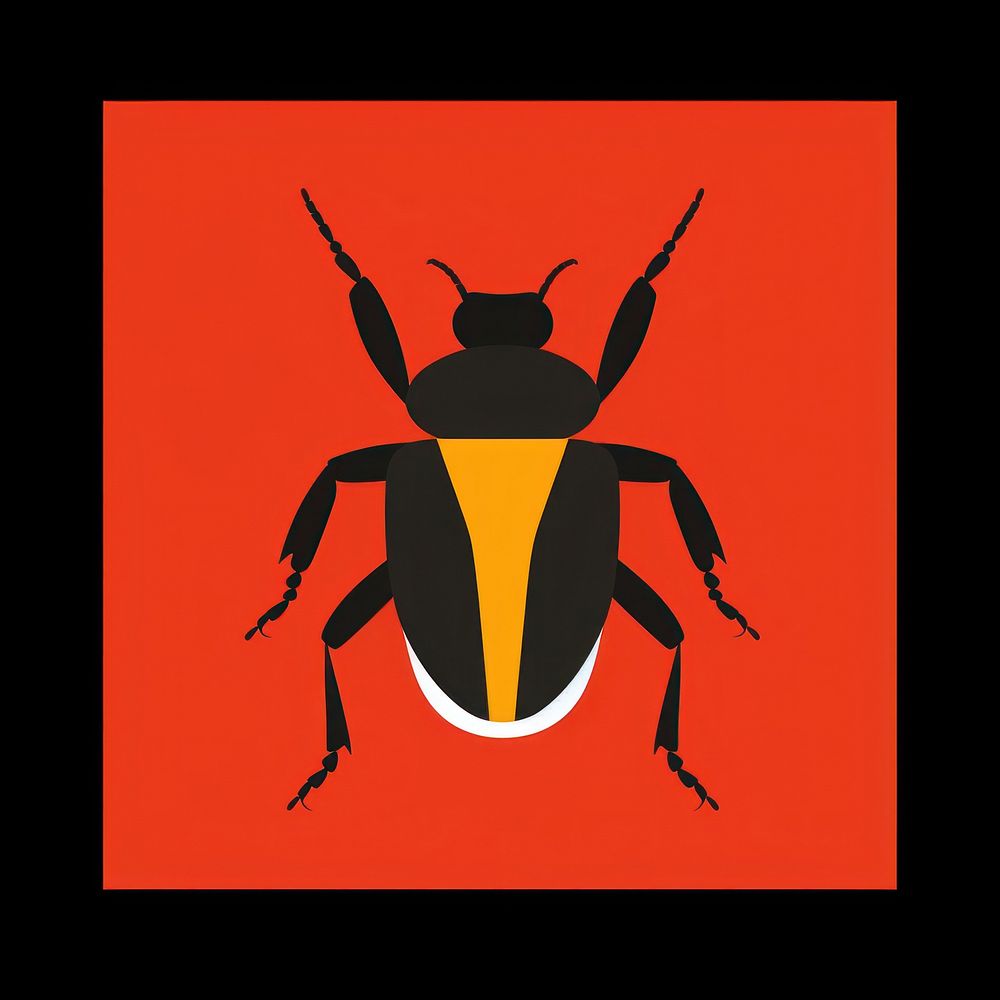 Symetric geography graphic cricket bug | Free Photo Illustration - rawpixel