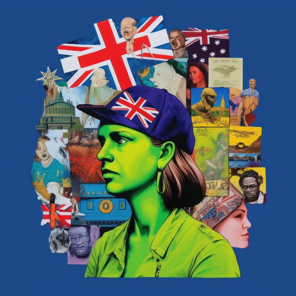 Pop Australia traditional art collage | Free Photo Illustration - rawpixel