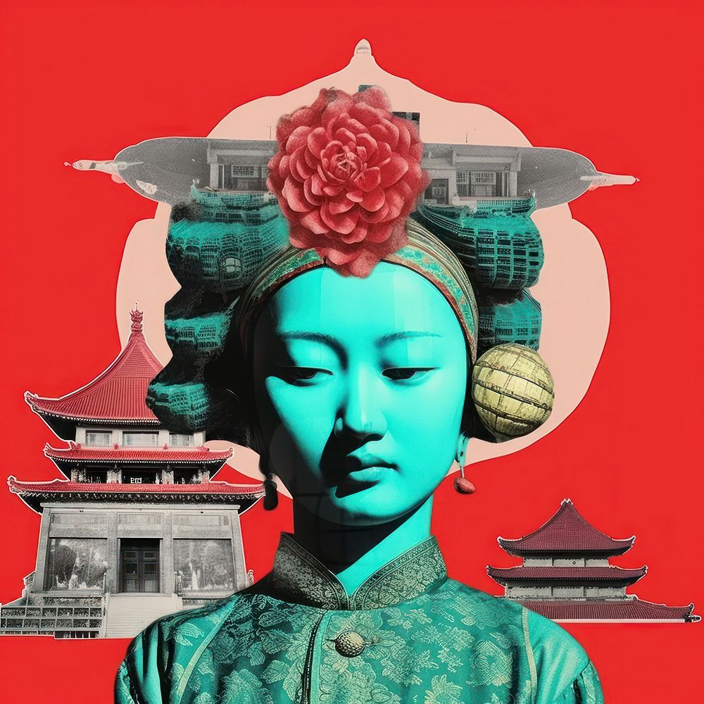 Pop china traditional art collage | Free Photo Illustration - rawpixel