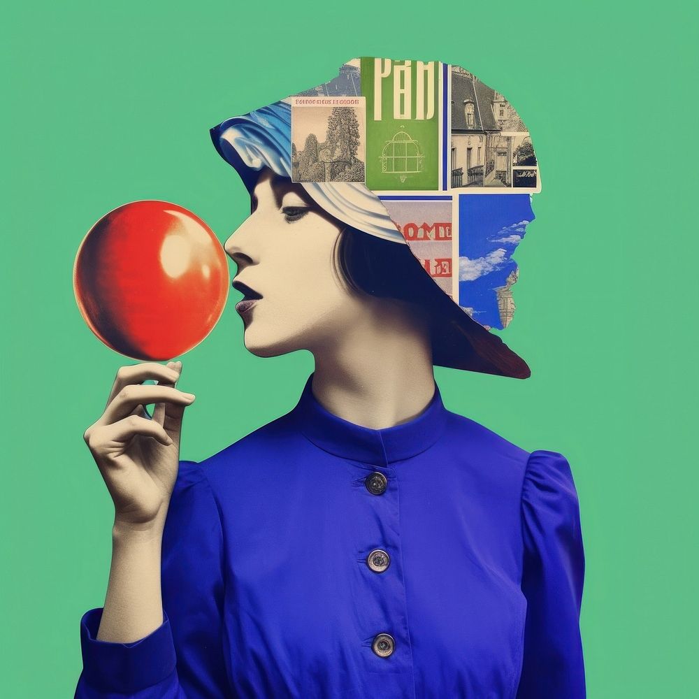 Pop france traditional art collage | Free Photo Illustration - rawpixel