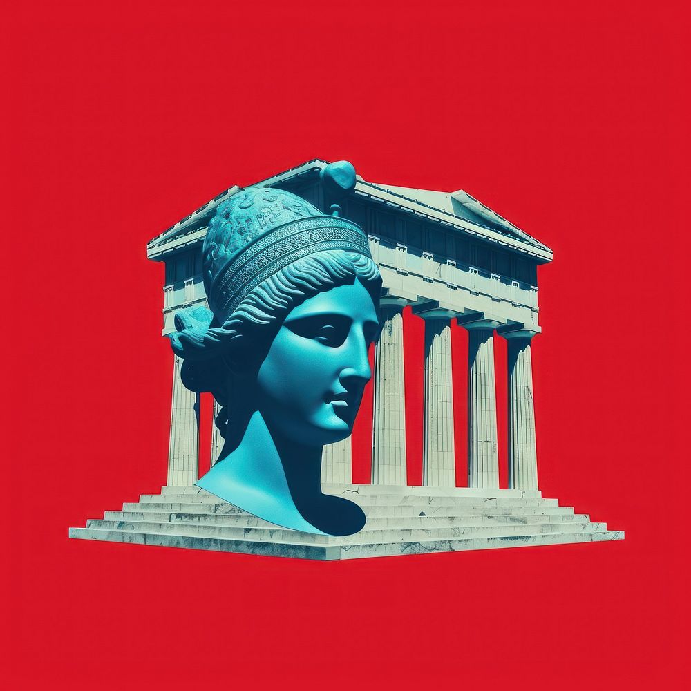 Pop greece traditional art collage | Free Photo Illustration - rawpixel